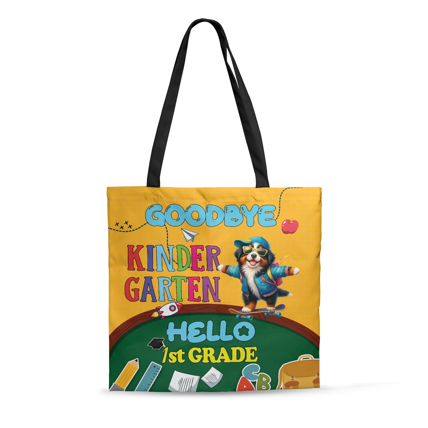 Back to School Bernese Mountain Dog Goodbye Kindergarten Hello 1st Grade All Over Print 3D ...