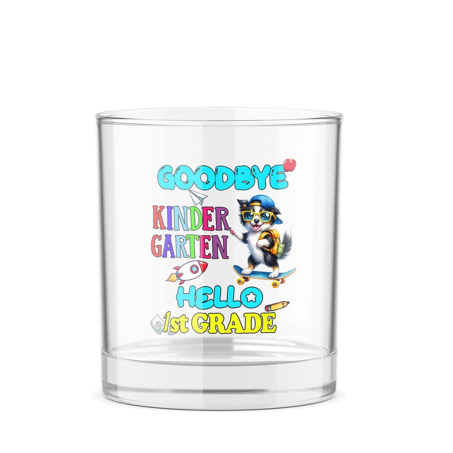 Back to School Border Collie Goodbye Kindergarten Hello 1st Grade 11oz ...