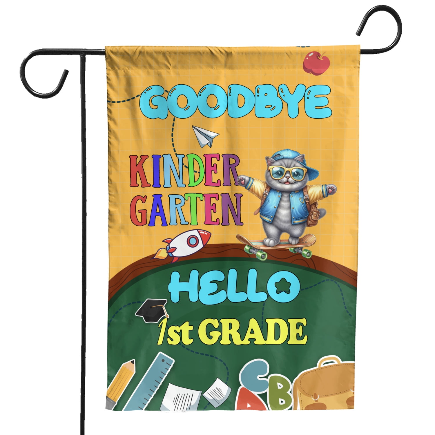 Back to School British Shorthair Goodbye Kindergarten Hello 1st Grade ...