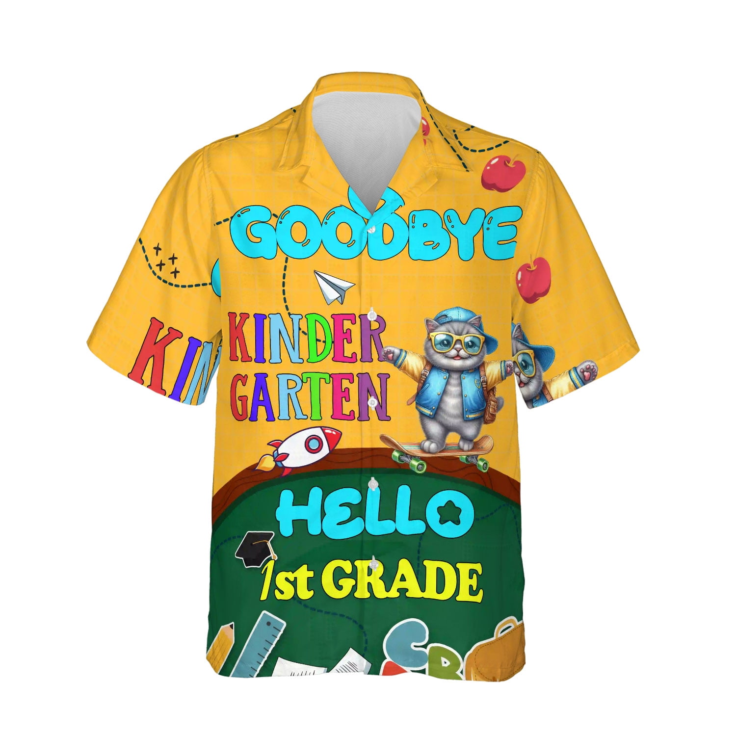 Back to School British Shorthair Goodbye Kindergarten Hello 1st Grade ...