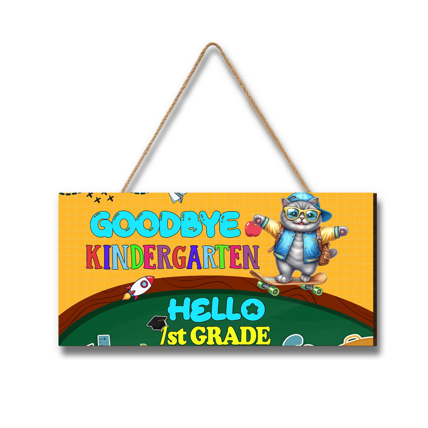 Back to School British Shorthair Goodbye Kindergarten Hello 1st Grade ...