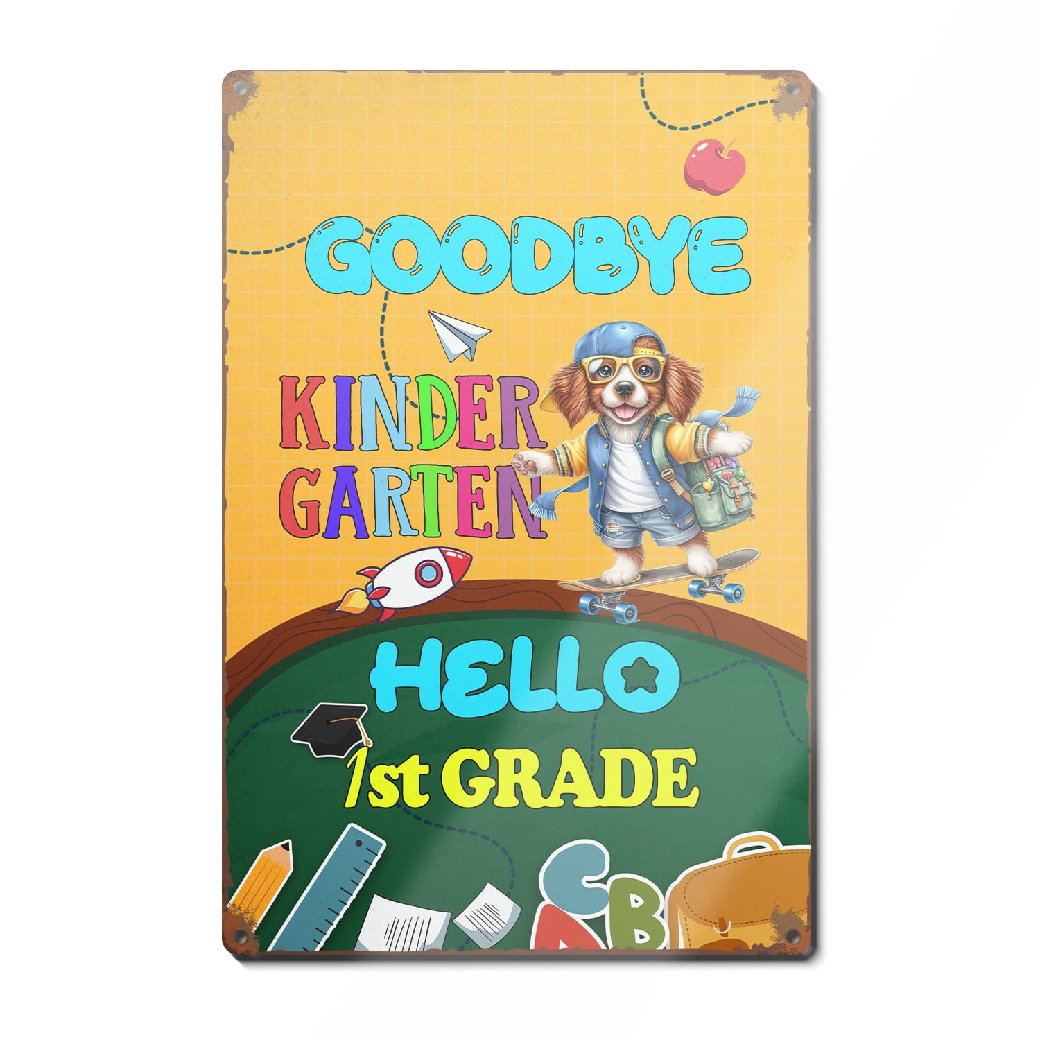 Back to School Brittany Spaniel Goodbye Kindergarten Hello 1st Grade ...