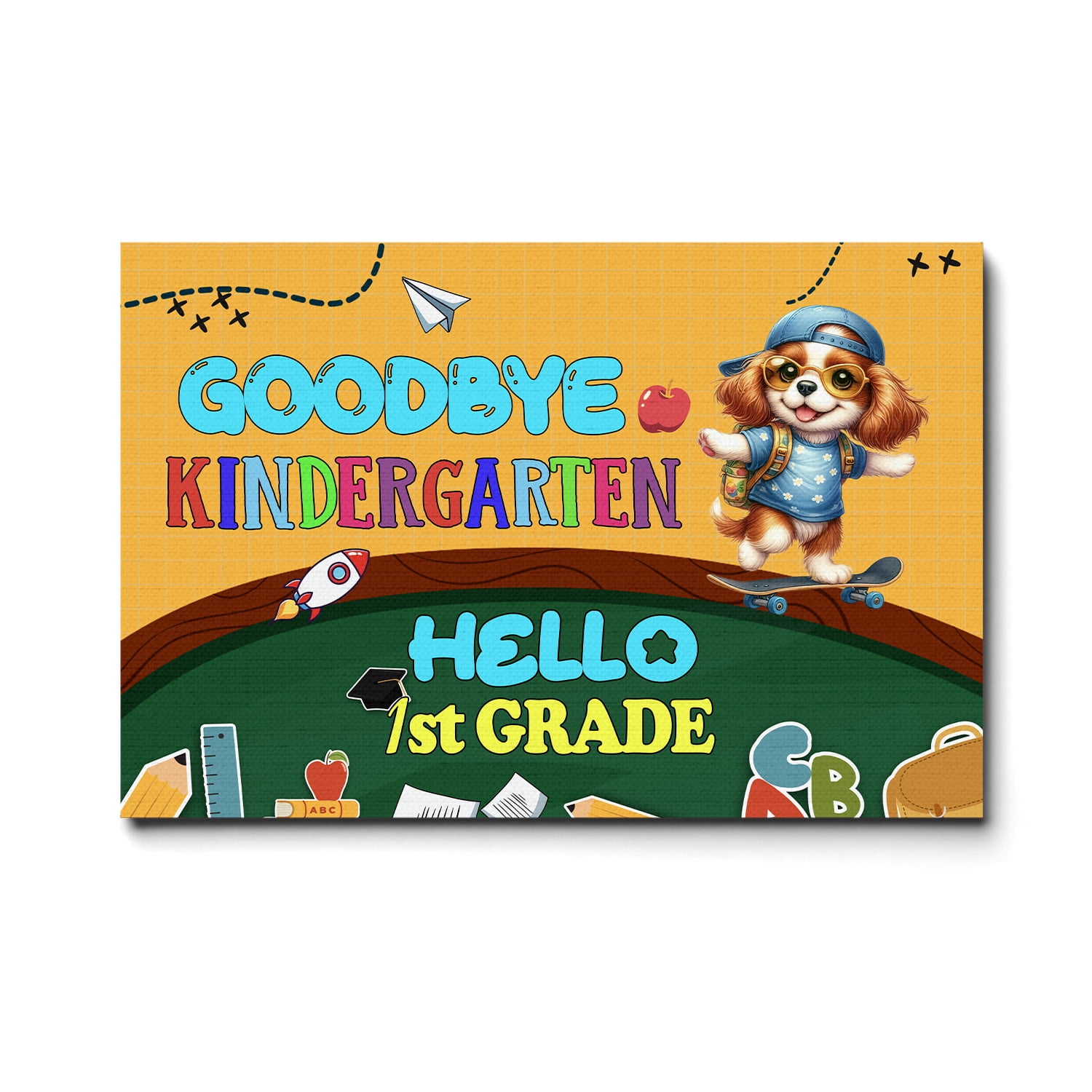 Back to School Cavalier King Charles Spaniel Goodbye Kindergarten Hello ...