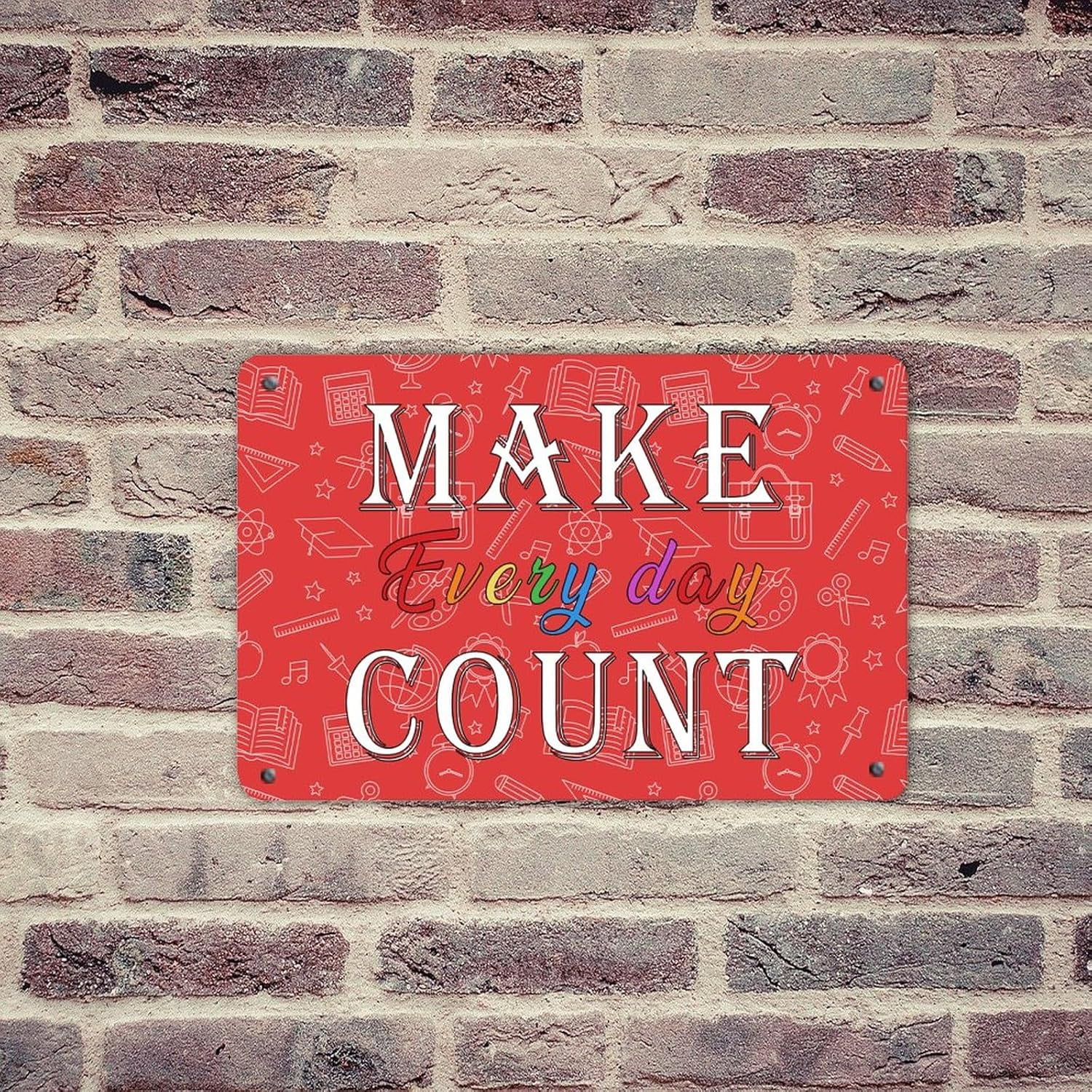 Back to School Customized Metal Wall Decorations for Pubs Club Yard ...