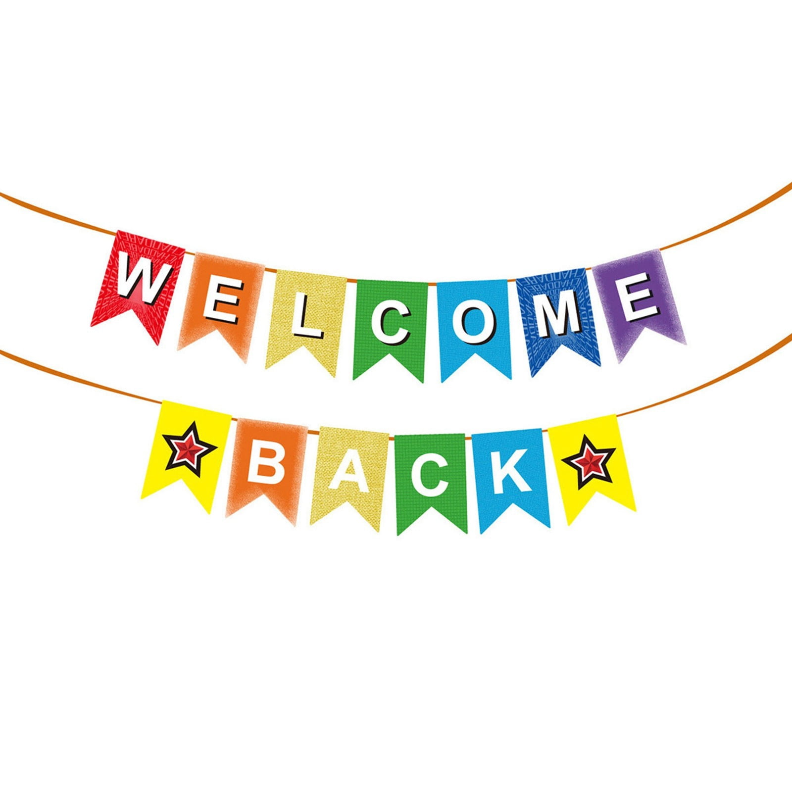 Back to School Decorations Banner Welcome Sign Classroom Hanging Decor ...
