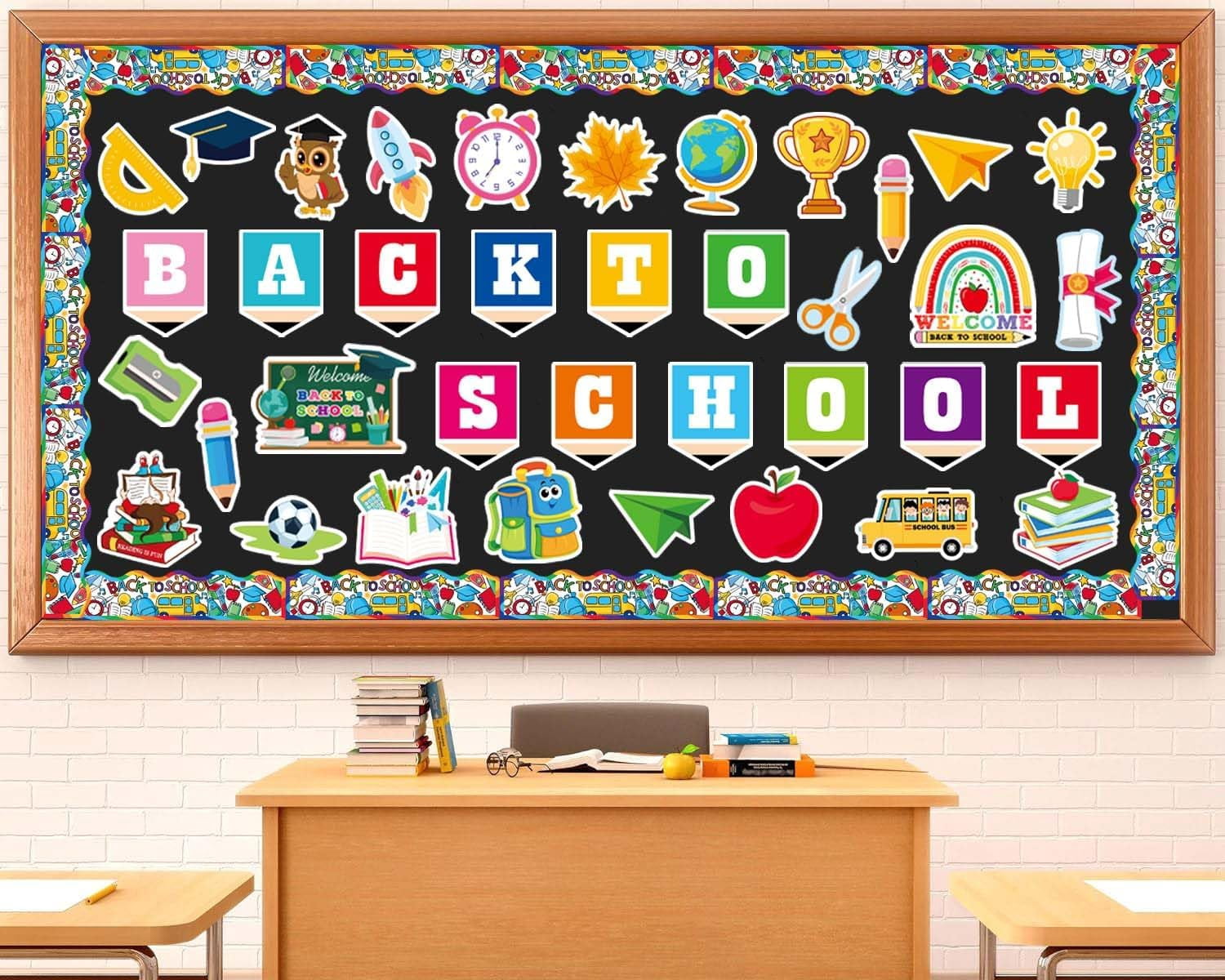 Back to School Decorations for Bulletin Board Set - 53 Pcs Back to ...