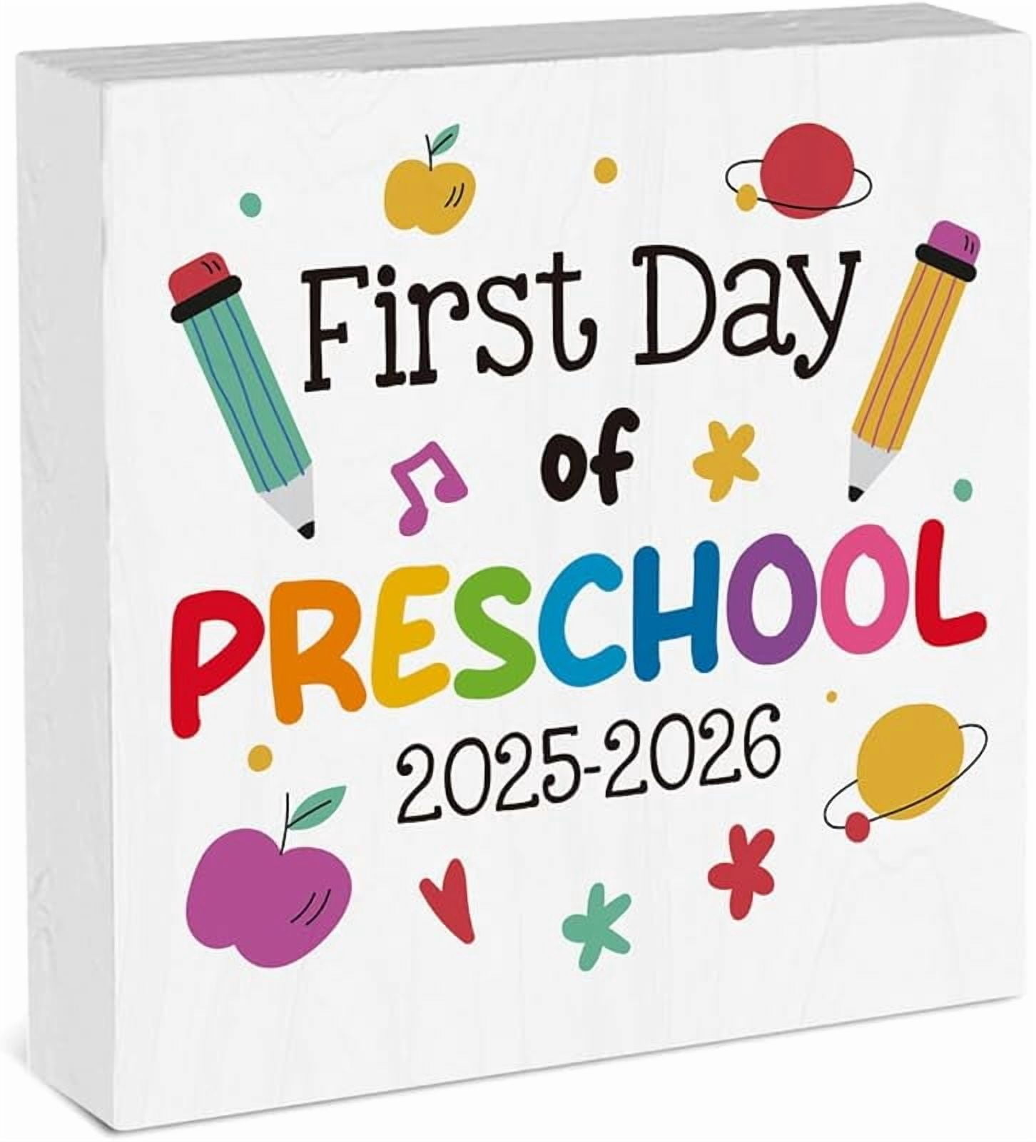 Back to School Decorations for Classroom Happy First Day of School Sign ...