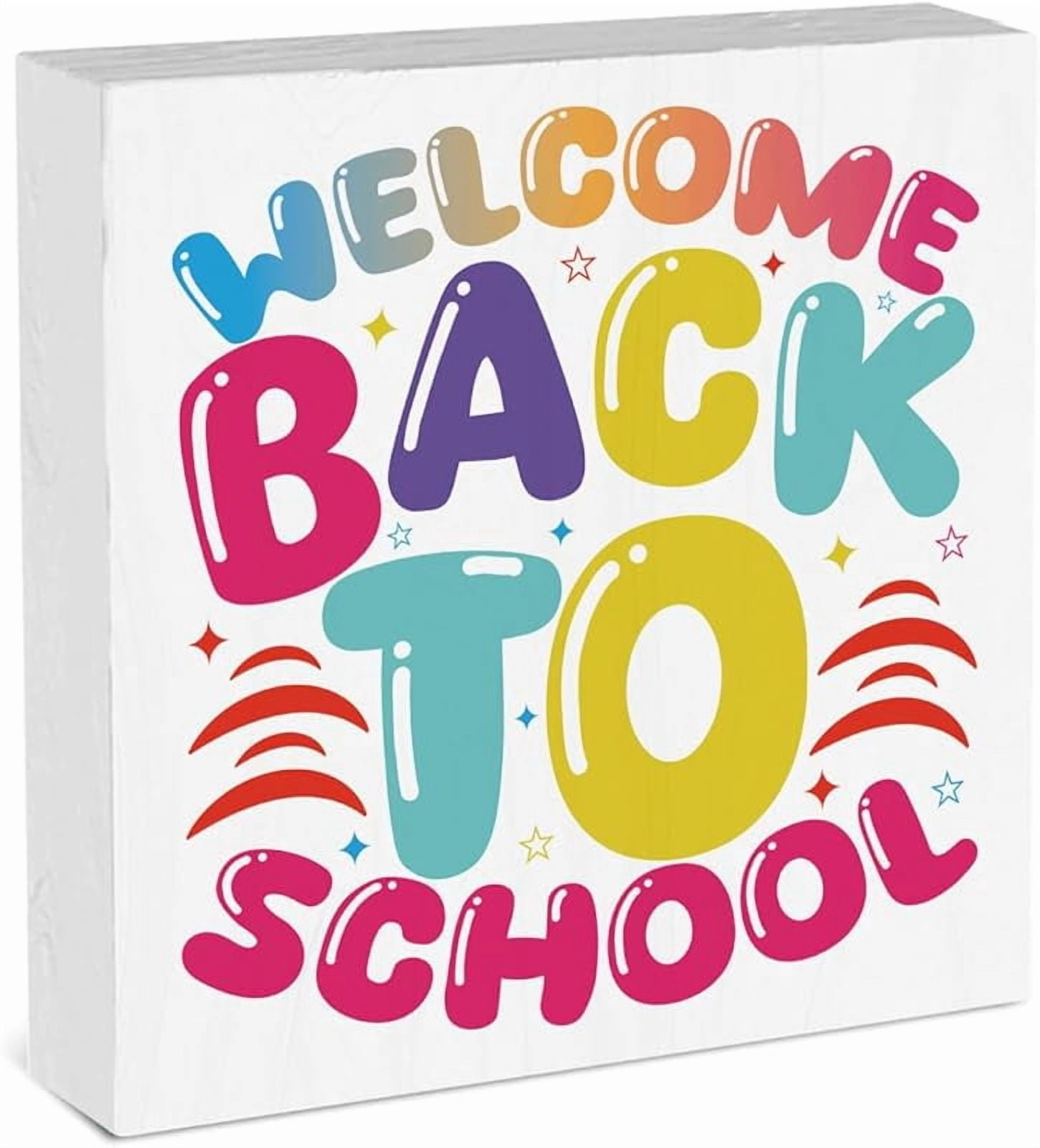 Back to School Decorations for Classroom Happy First Day of School Sign ...