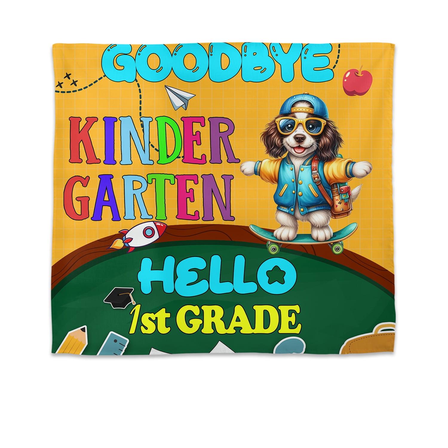 Back to School English Springer Spaniel Goodbye Kindergarten Hello 1st ...