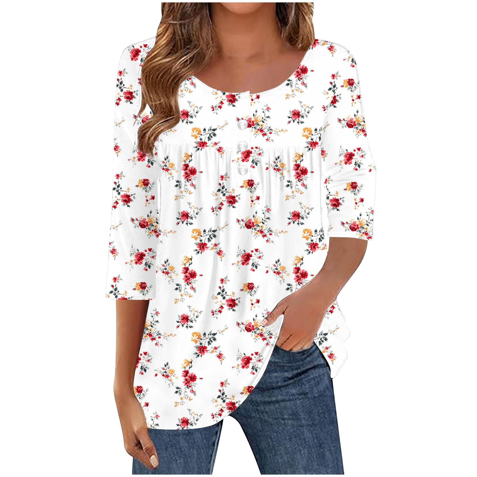 Fashion Fall Saving Fall Tshirts Shirts for Women 2025 Women's Shirts ...