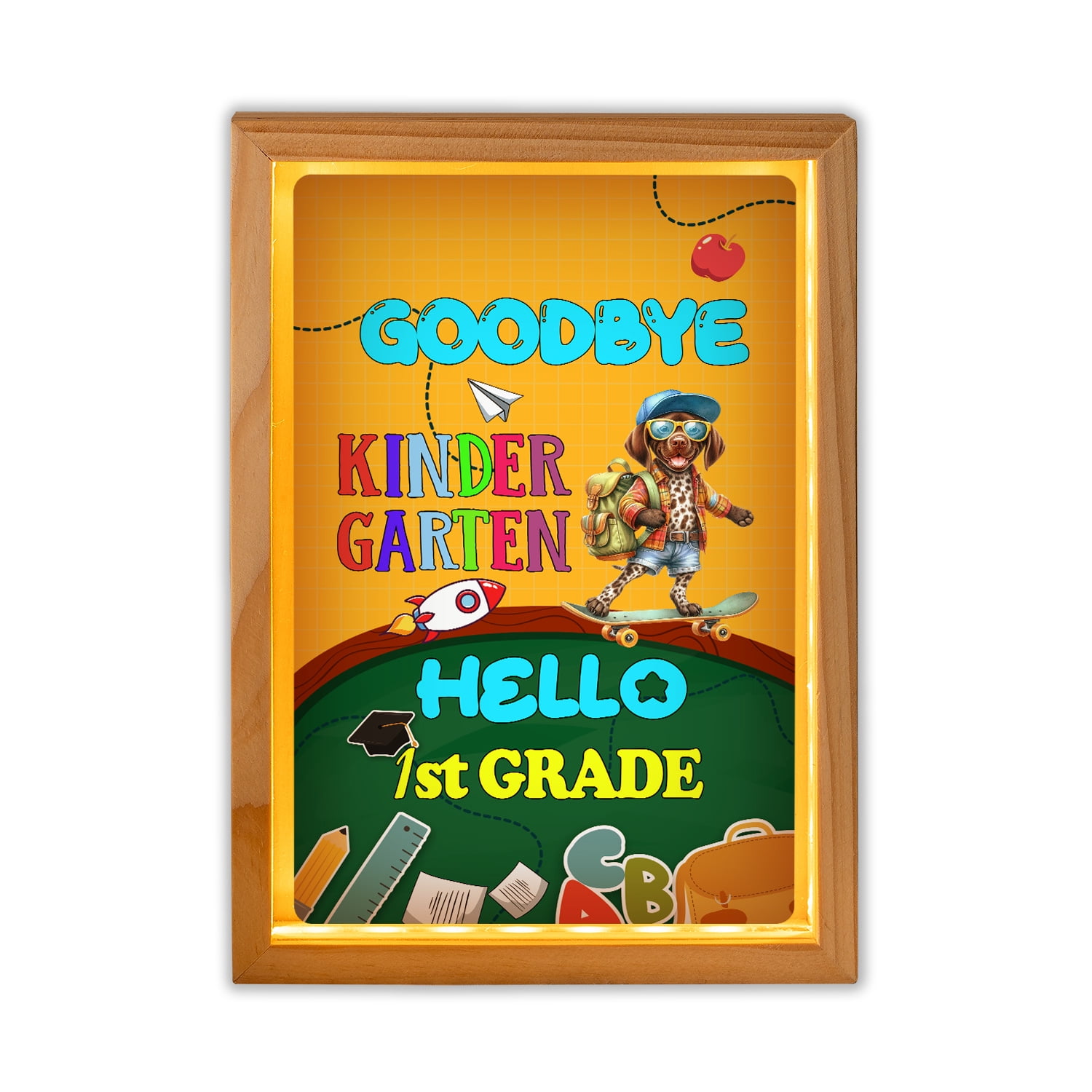 Back to School German Shorthaired Pointer Goodbye Kindergarten Hello ...
