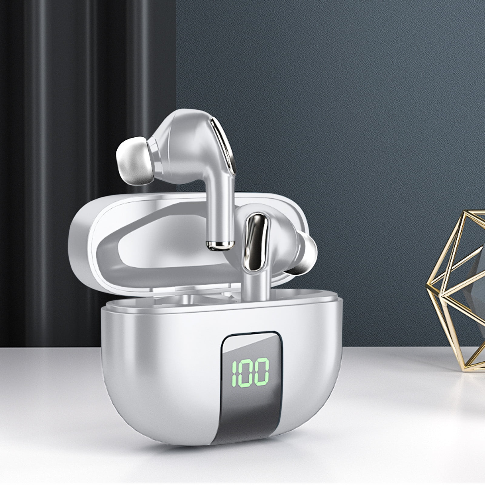 Back to School Gifts under $5 Bluetooth Headphones True Wireless Earbuds LED Power Display ...