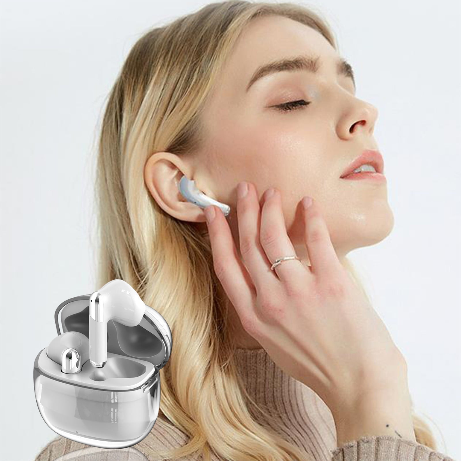 Back to School Gifts under $5 Translucent Body Wireless Bluetooth ...