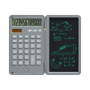 Basic Calculator With Writing Tablet Doodle Pad,Lock Button and E-Pen ...