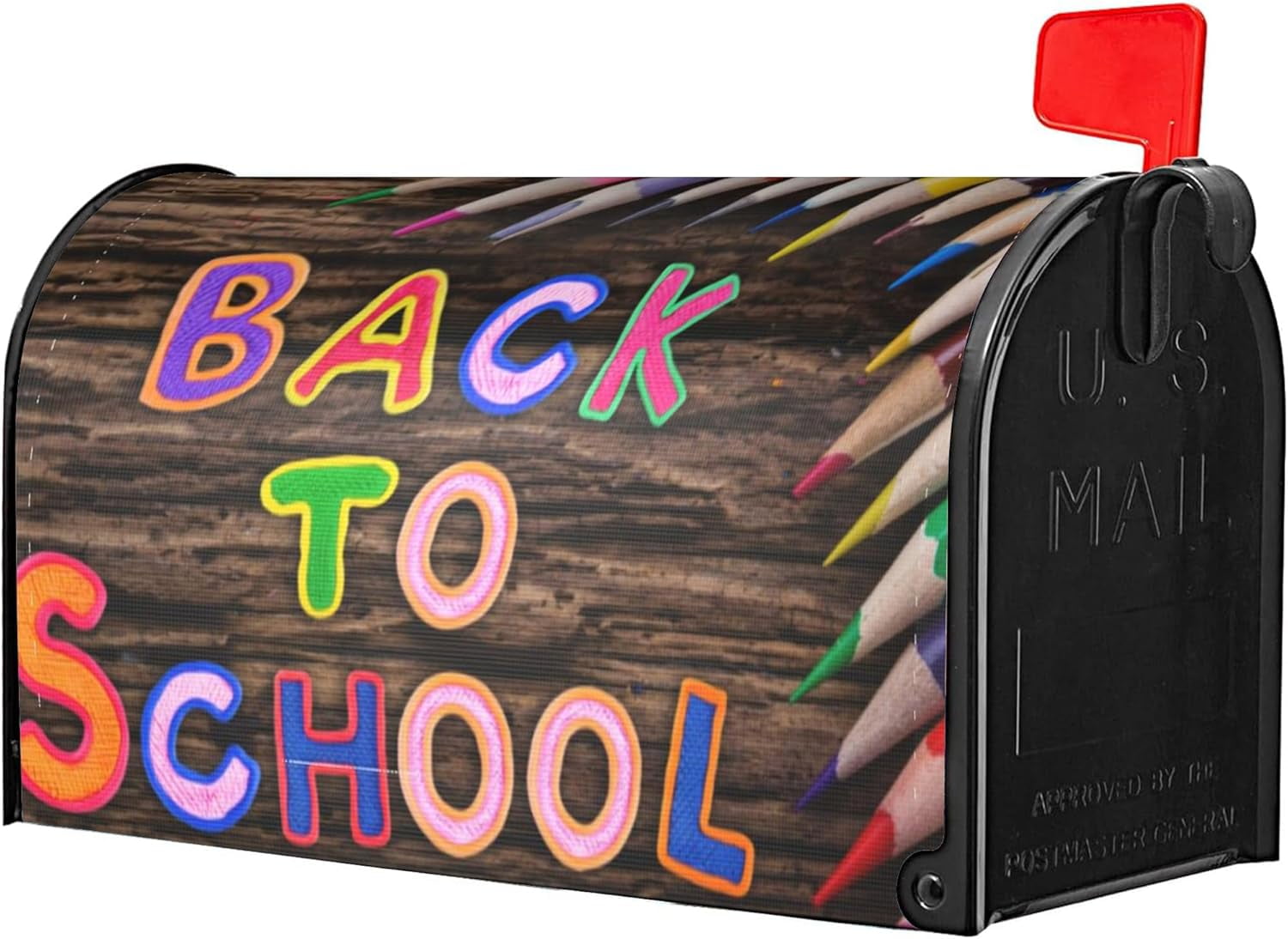 Back to School Mailbox Covers Magnetic Standard Size,Colorful Pencils ...
