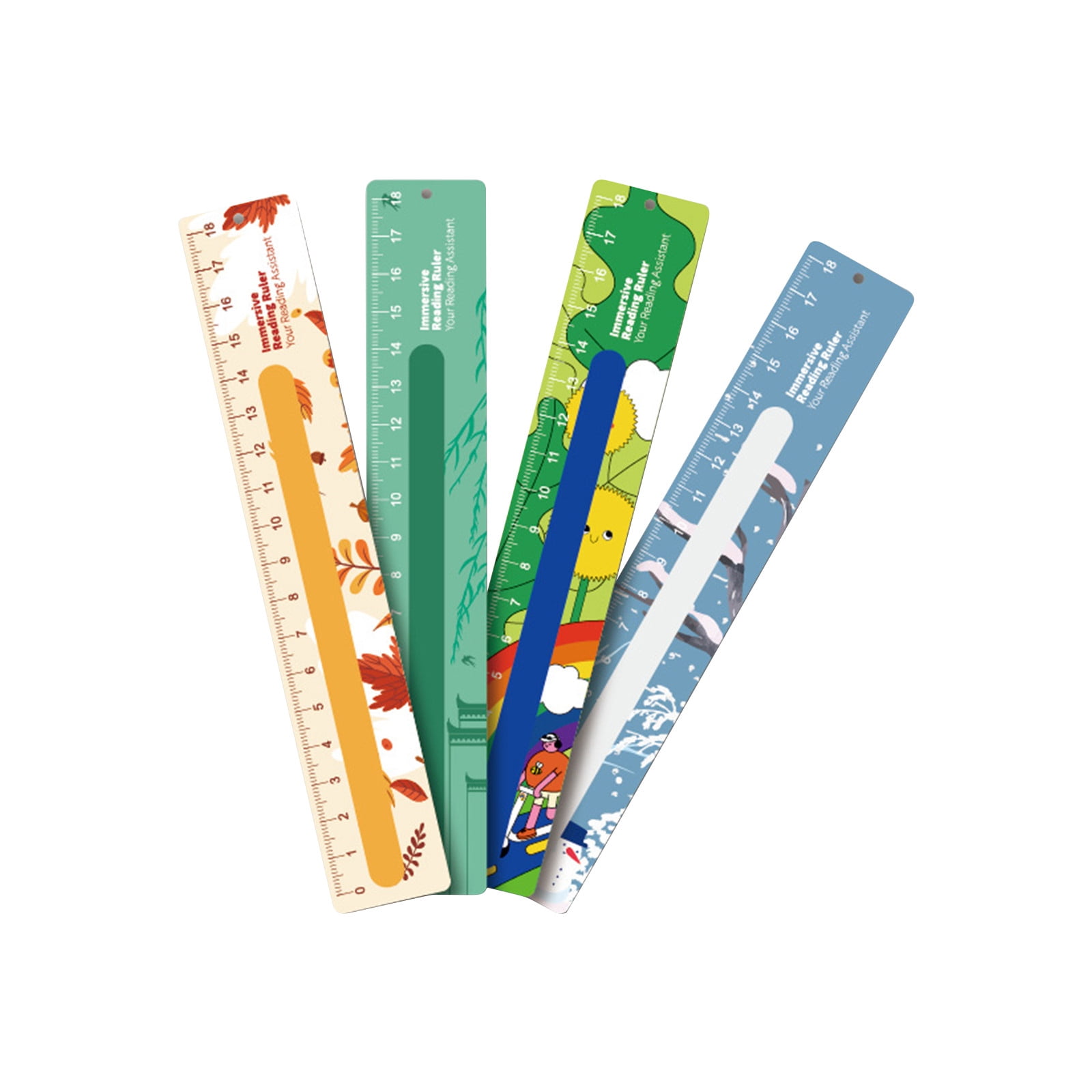 Back to School Multifunctional Guided Reading Strips 4 Assorted Colors ...