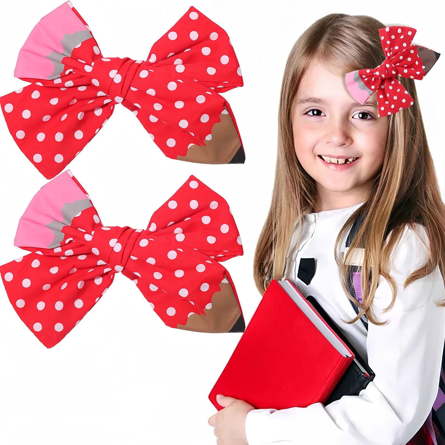 Back to School Pencil Hair Bows for Girls Teacher, School Bows Hair ...