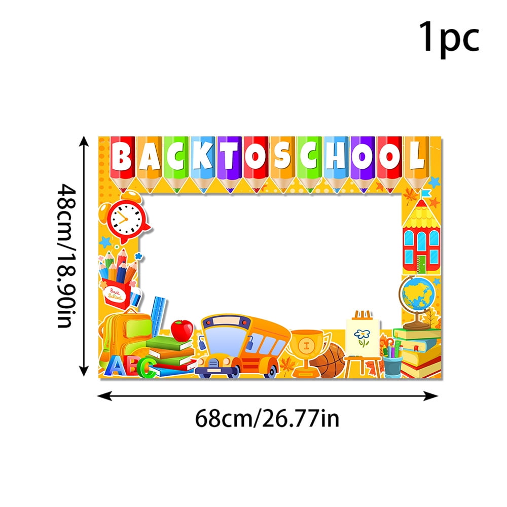 Back to School Photo Booth Props School Bus Apple Photobooth Kit First ...