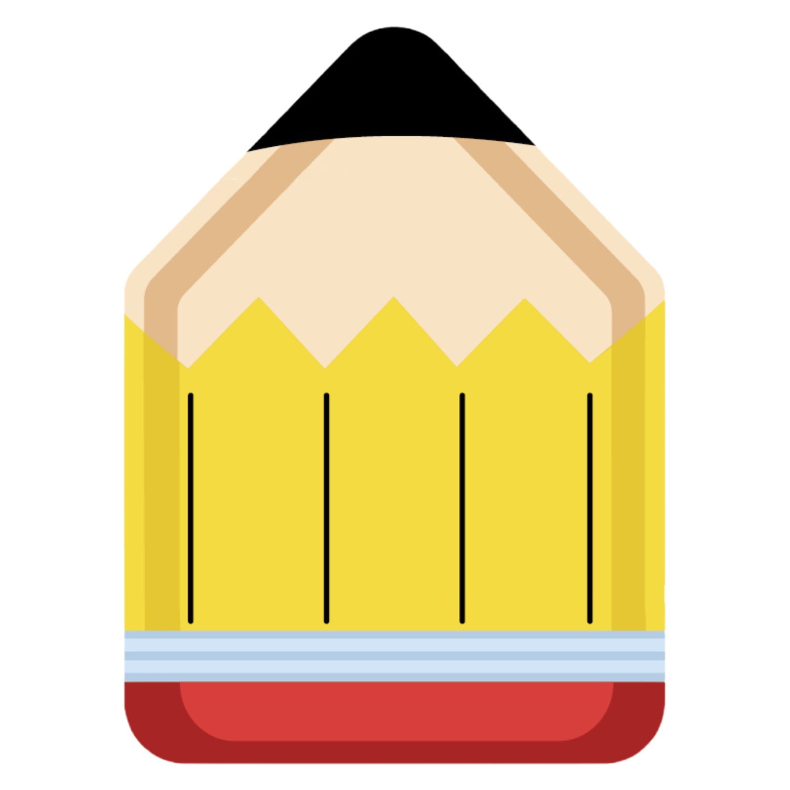 Back To School Plates,Pencil Shaped Disposable Dessert Snack Serving ...