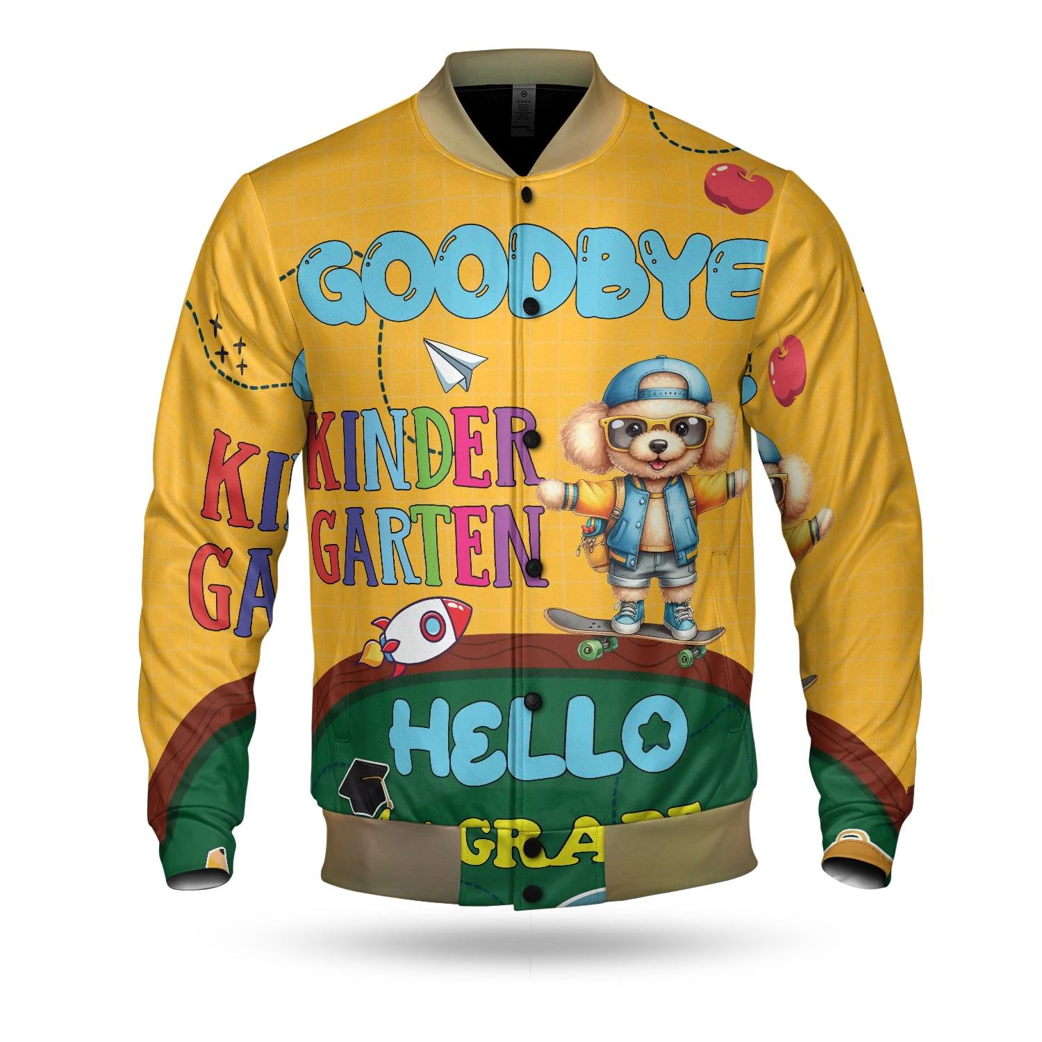 Back to School Poodle Goodbye Kindergarten Hello 1st Grade All Over ...