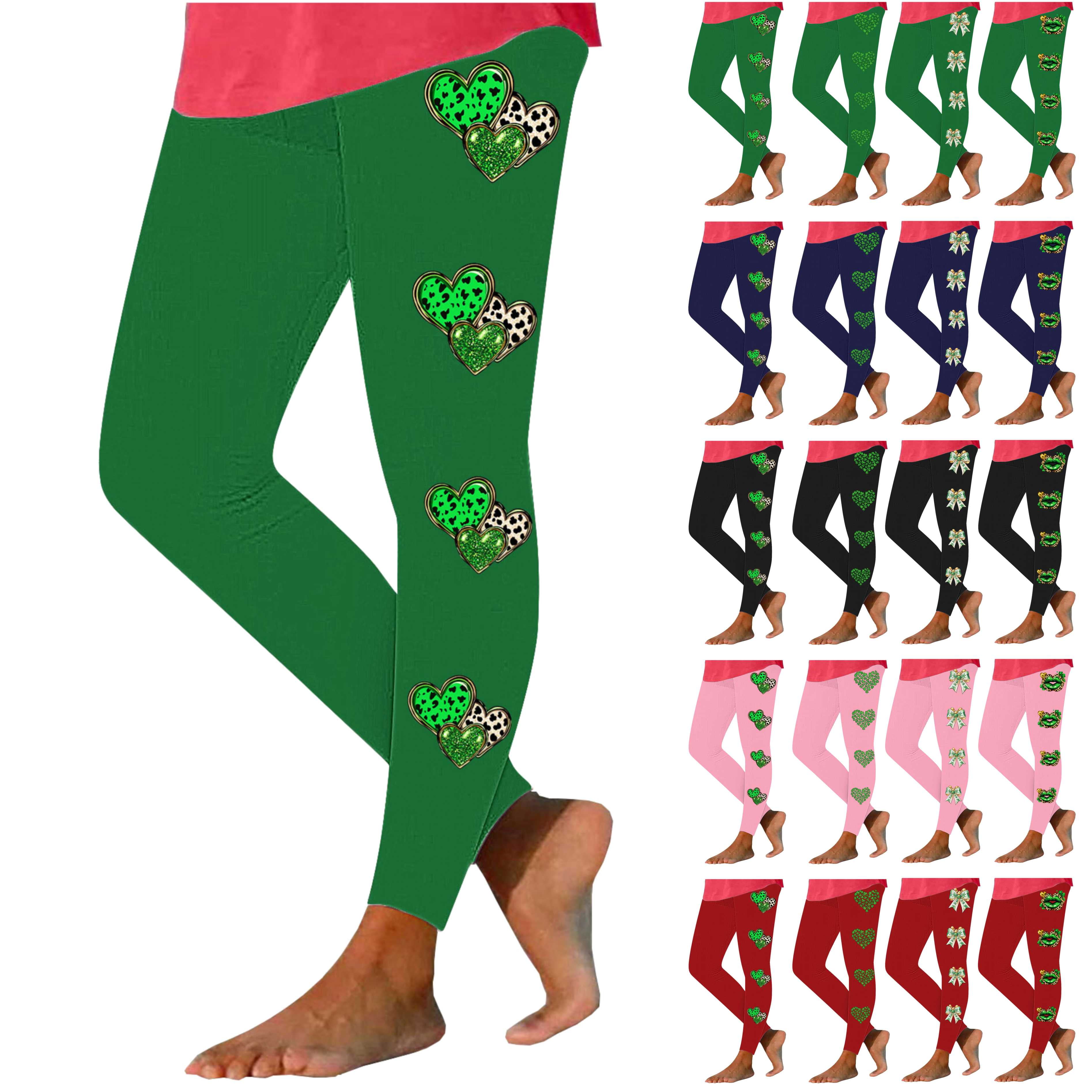 Back to School Prime Sales BiZtdJrK St Patrick Day Leggings for Women ...