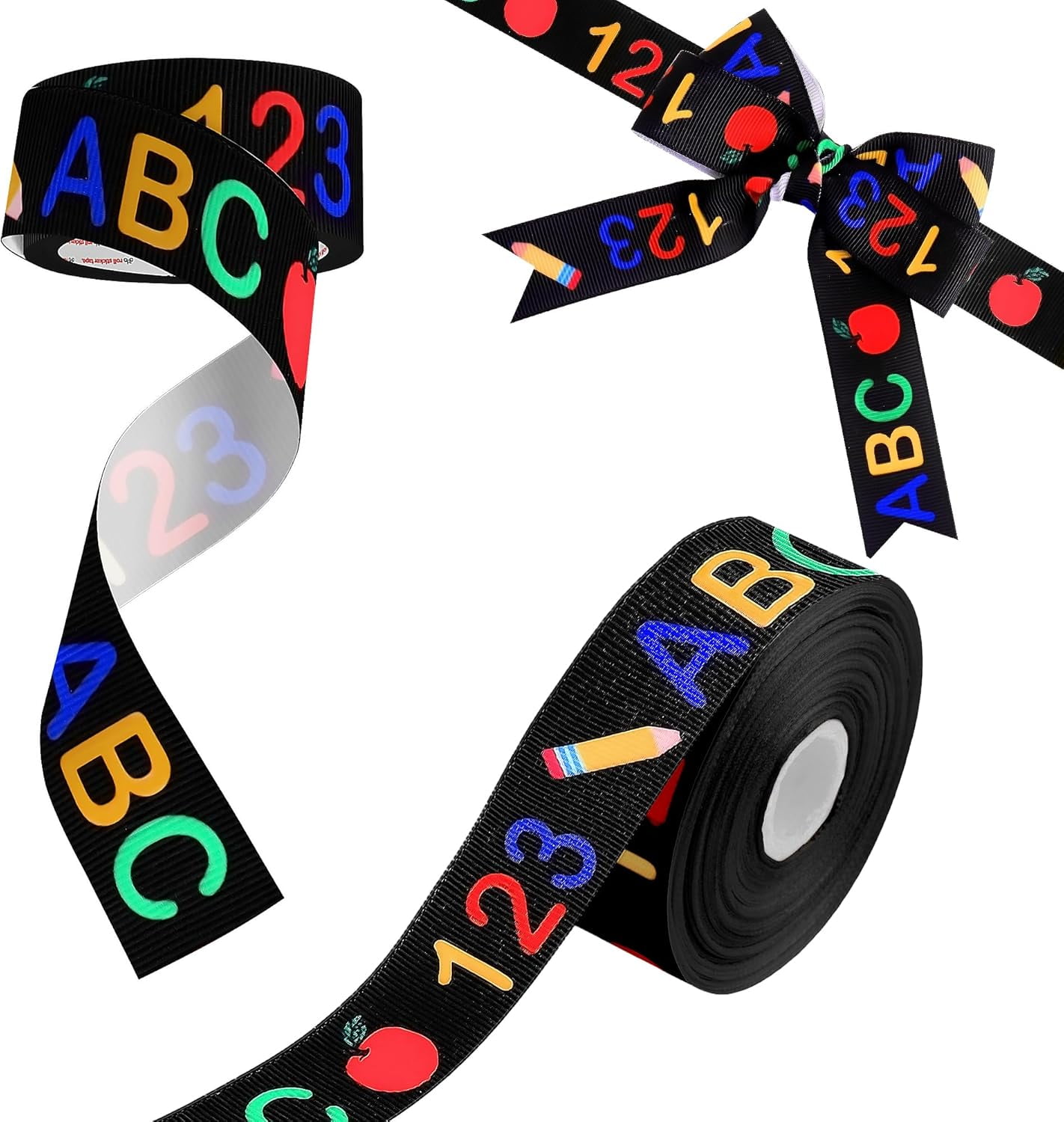 , Back to School Ribbon for Crafts - 10 Yard | ABC Ribbon for Crafts ...
