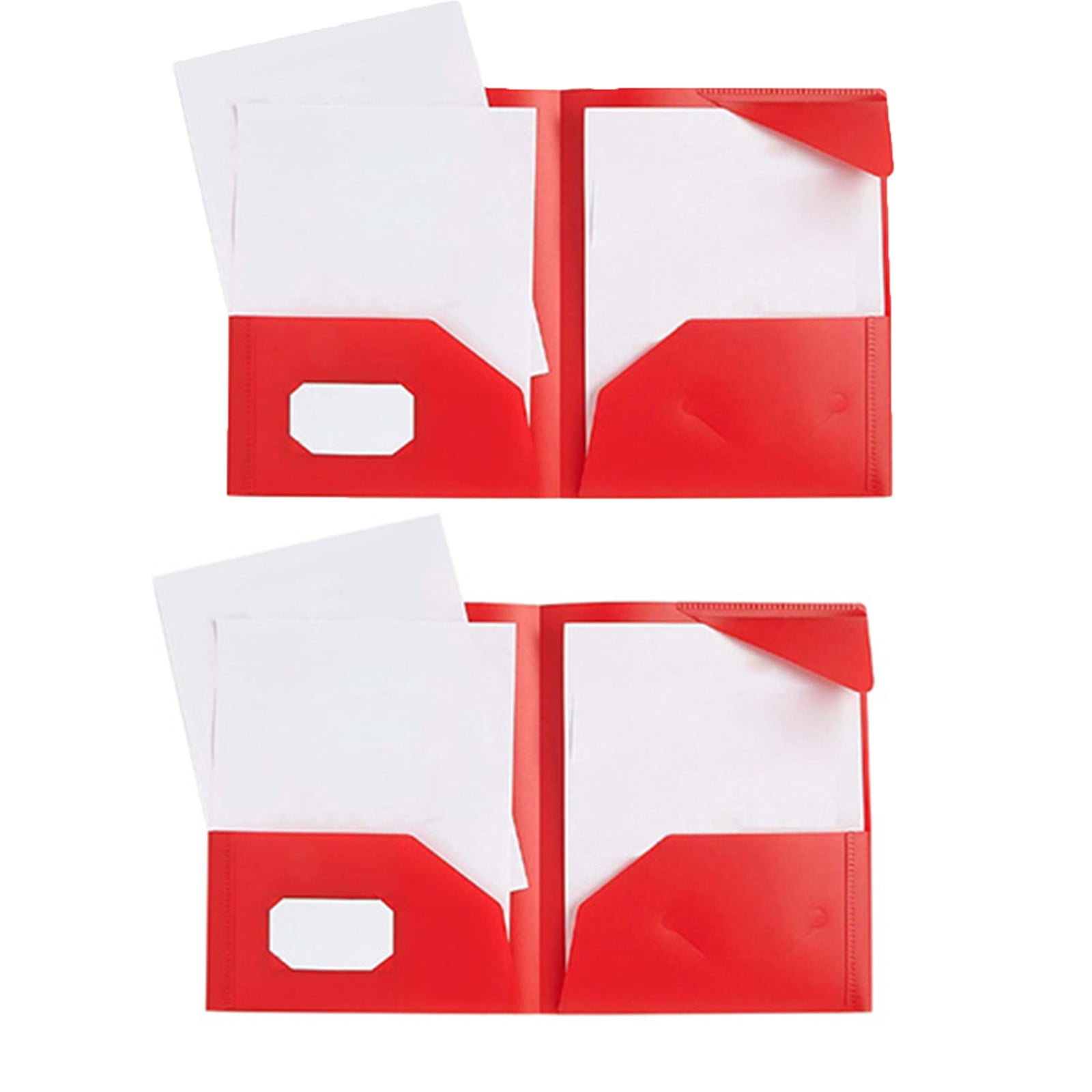 Back to School Savings! 2Pcs Poly Two Pocket Folder Three Hole Punch ...