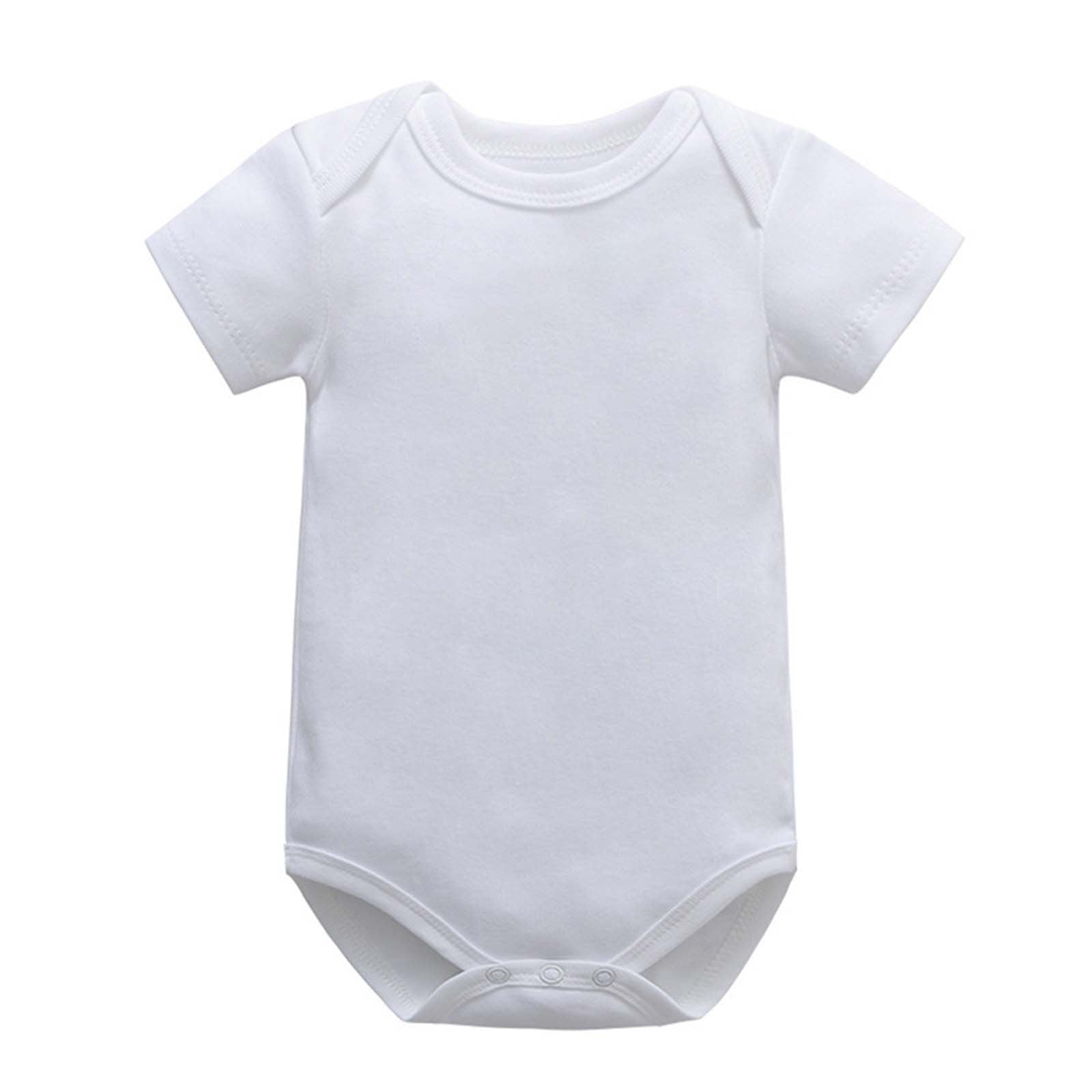 Zpanxa Toddler Baby Boys Girls Clothes Summer Cotton Solid T Shirts ...