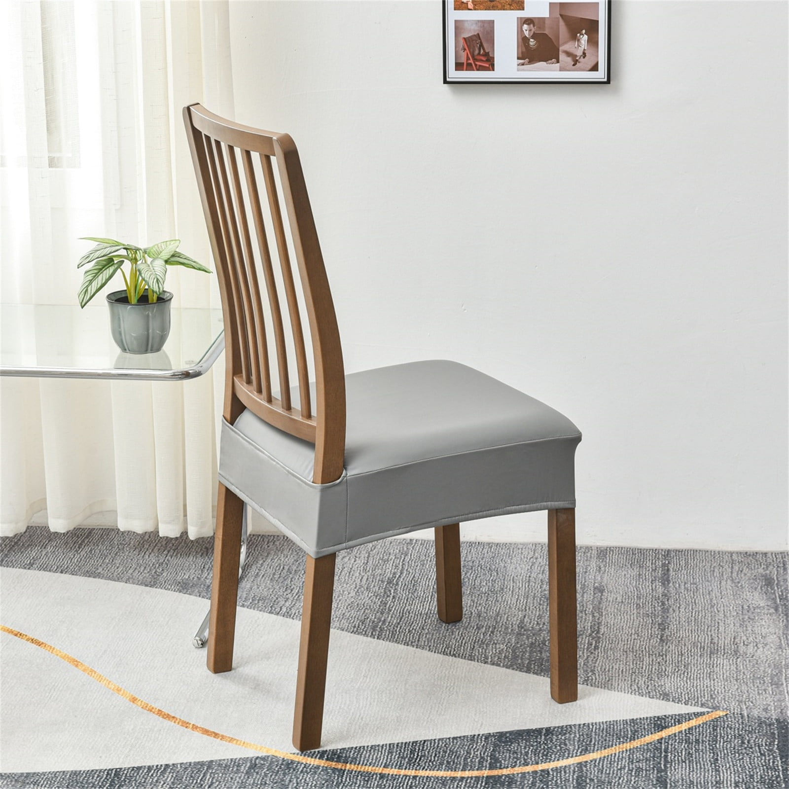 Back to School Savings! ESULOMP Seat Covers for Dining Room Chairs Set ...