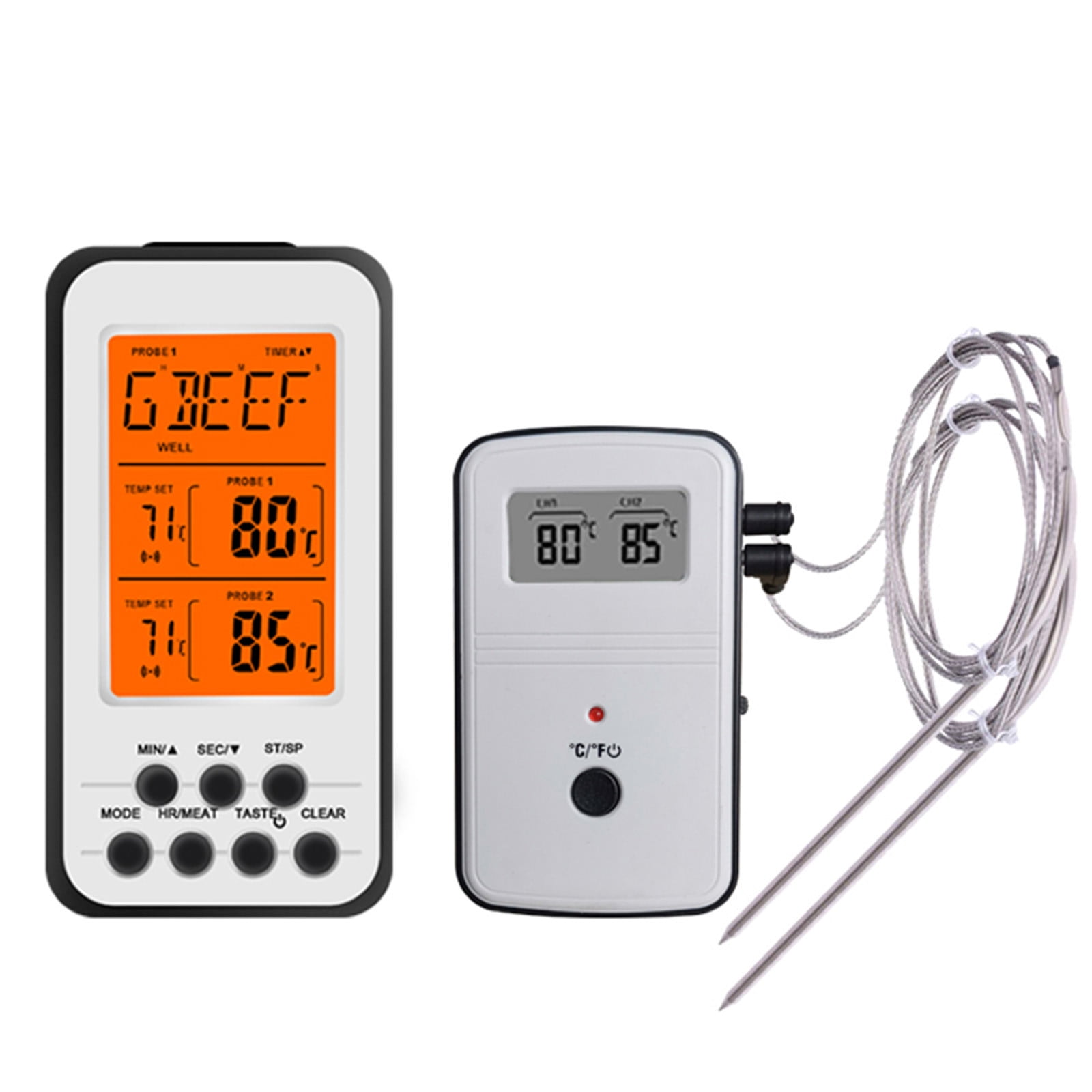 Christmas Savings Clearance! FELTREE Wireless Meat Thermometers with 2 ...