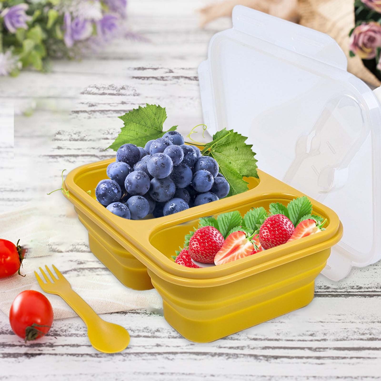 Back to School Savings! Fnyoxu Silicone Folding Lunch Box Set Outdoor ... Back to School Savings! Fnyoxu Silicone Folding Lunch Box Set Outdoor ...