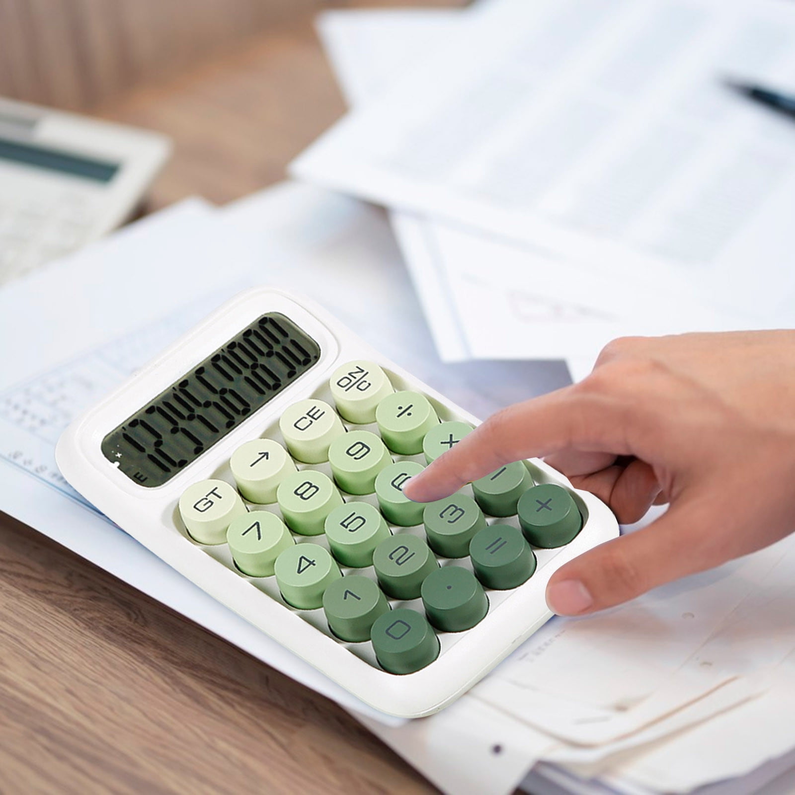 HauiWeiLyai Basic Standard Calculators Mini Digital Desktop Calculator ...