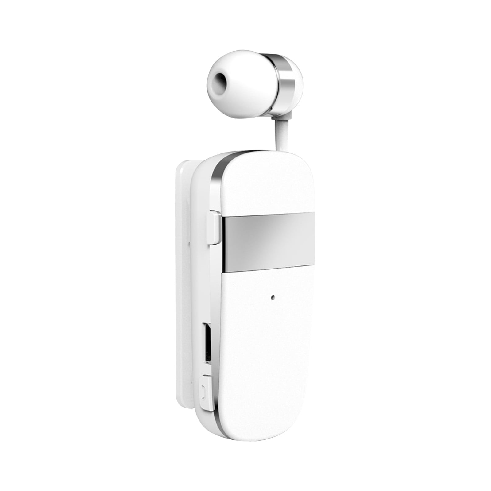 JOGZMZ Bluetooth Earphones with Retractable Collar Clip Type Earplugs ...