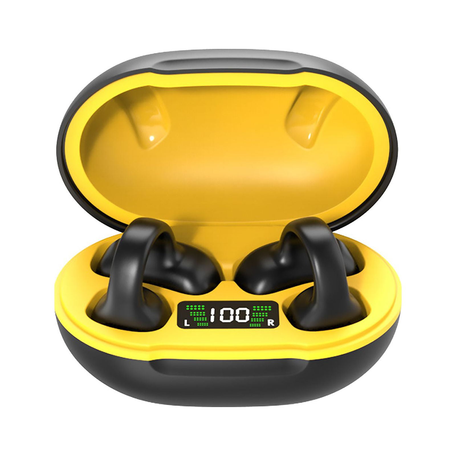 JOGZMZ Bluetooth Headphones Touches LED Digital Display Screen 5.3 ...