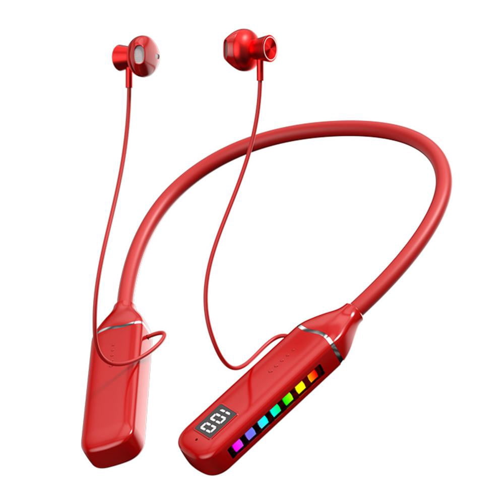 Back to School Savings! JOGZMZ Hanging Neck Bluetooth Earphones with ...