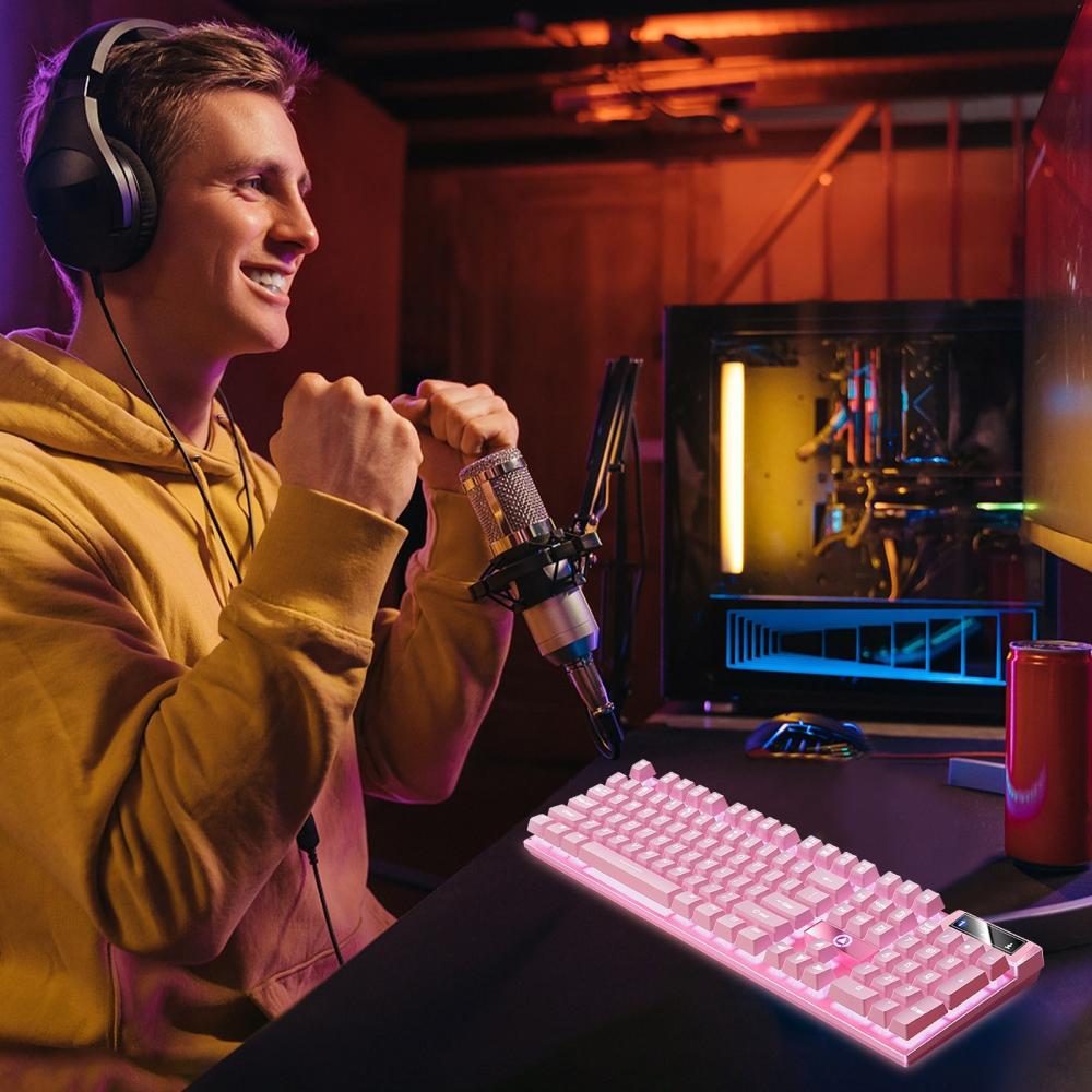 Halloween Clearance! OUTOLOXIT Gaming Keyboard USB Wired Floating ...