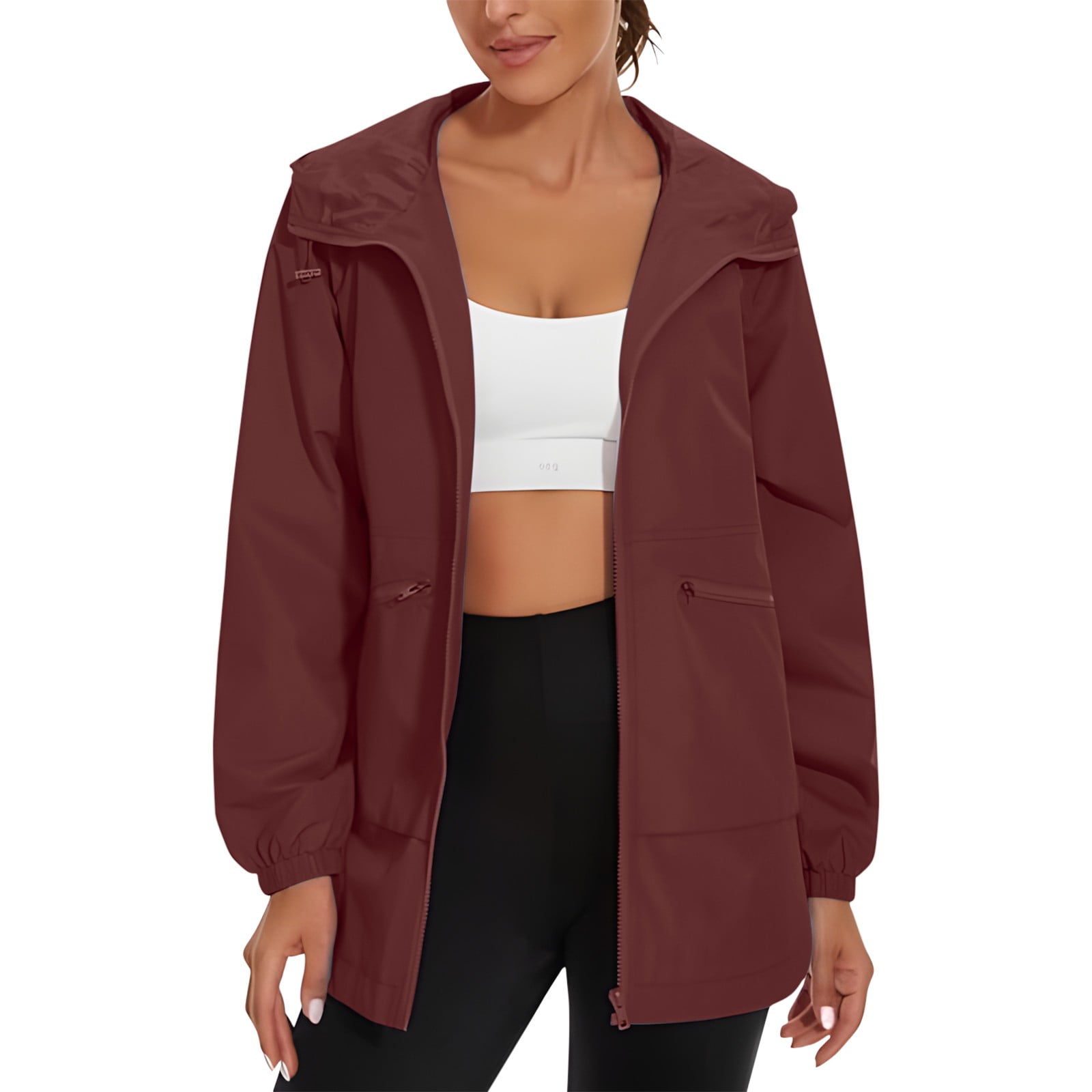 Fall Savings Pohista My Items Rain Jacket Women Waterproof Lined ...