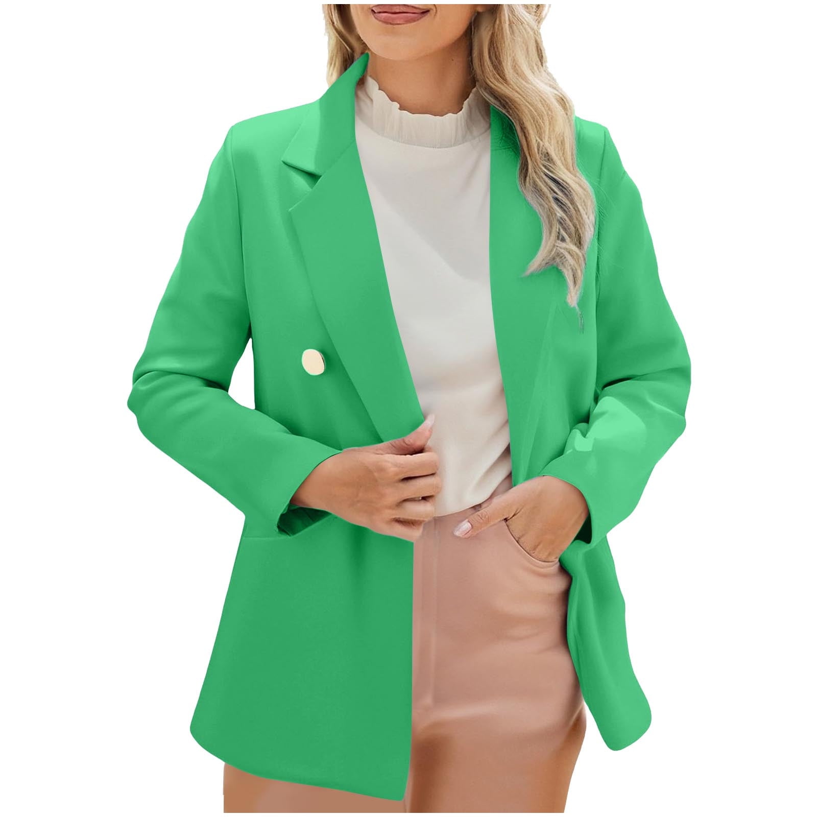 Pohista My Items Womens Blazers for Work Jackets Fall Women's Solid ...