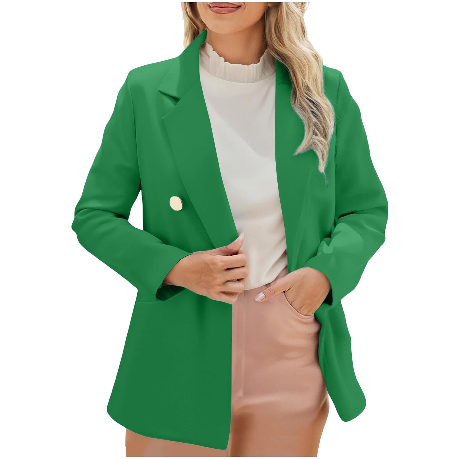 Pohista My Items Womens Blazers for Work Jackets Fall Women's Solid ...