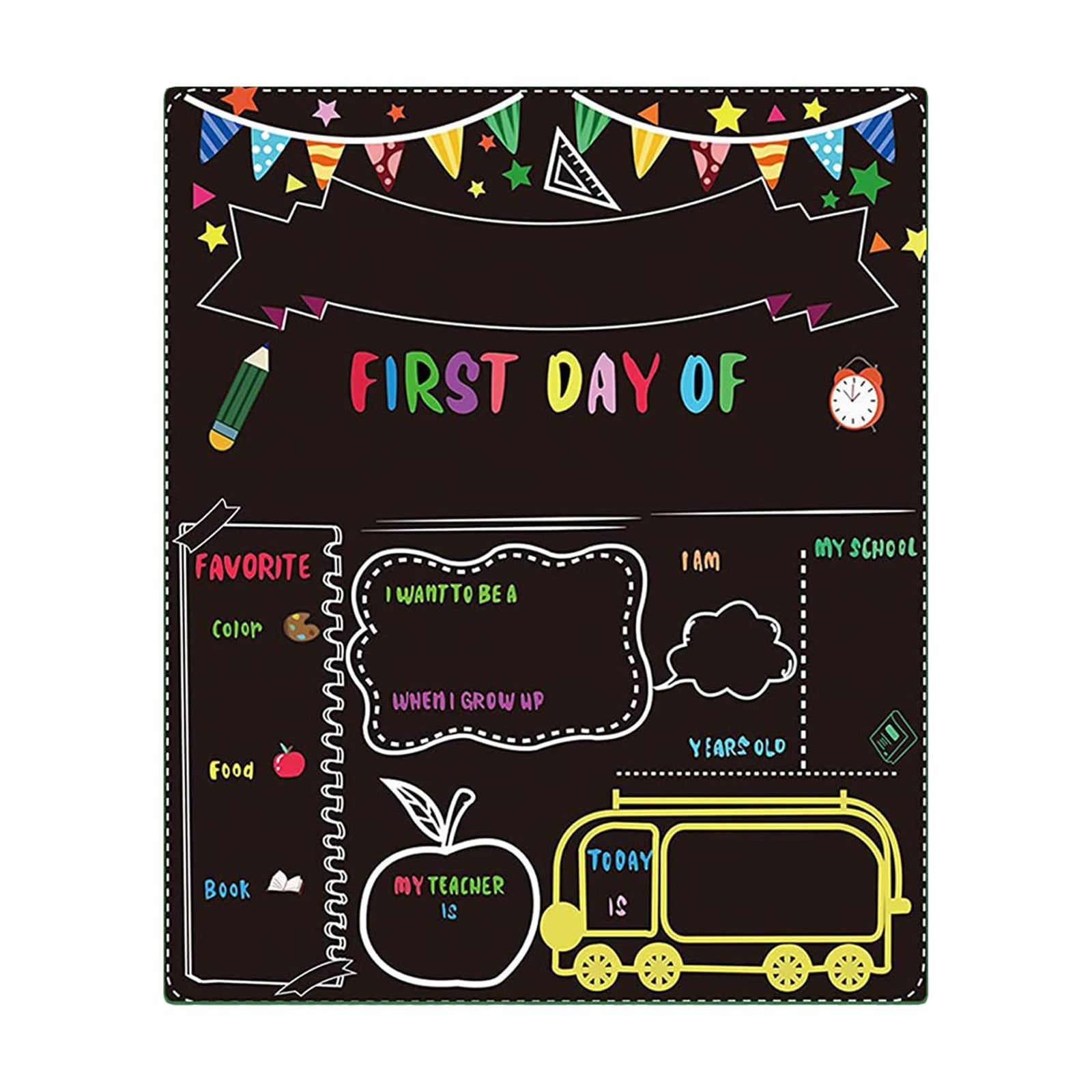 Back to School Season The First and Last Day Of School Signs Reversible ...