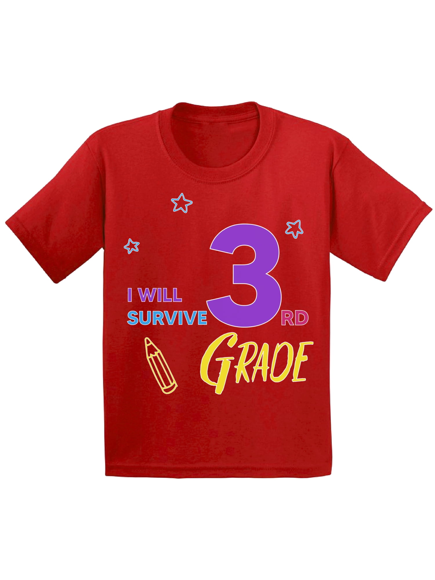 Back to School Shirts for 3rd Grader Shirt Kids I Will Survive Third ...