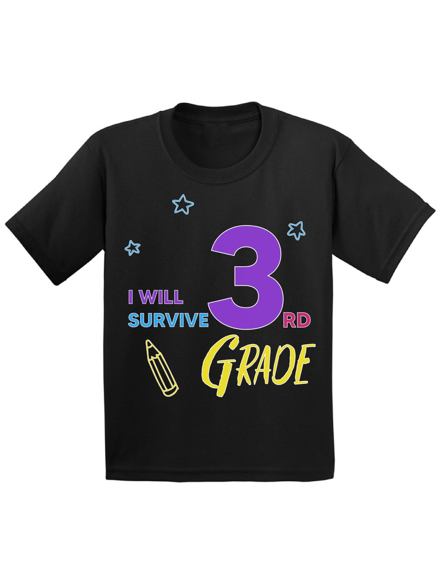 Back to School Shirts for 3rd Grader Shirt Kids I Will Survive Third ...