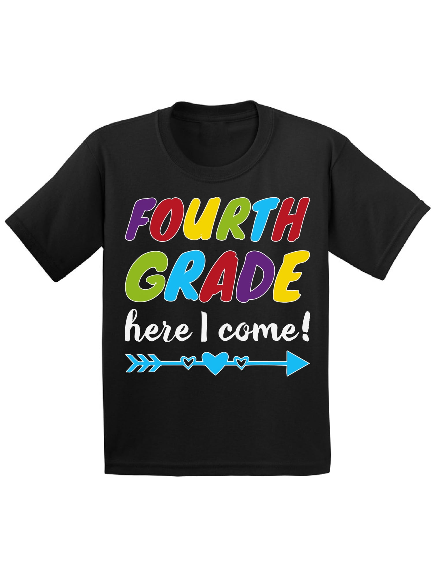 Back to School Shirts for 4th Grader Shirt Kids First Day of School ...