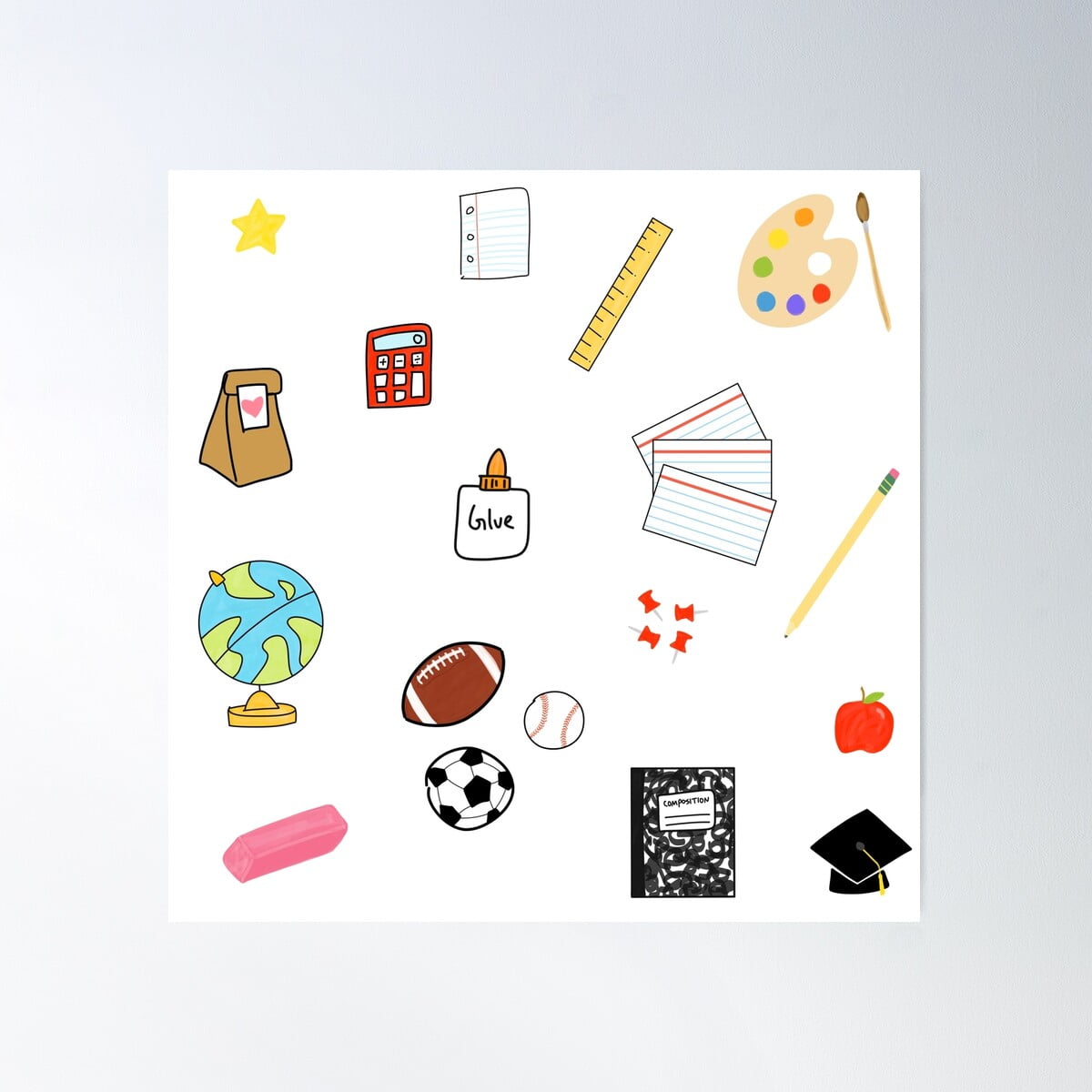 Back To School Stickers, Cute Sticker Pack, Education, Teacher ...