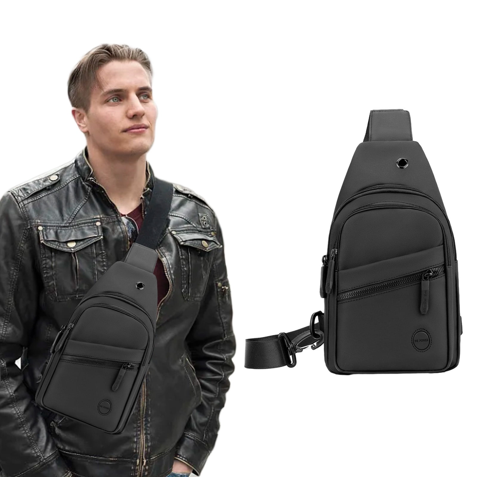 Back to School Storage Deals! ESULOMOP Men's High-end Slim Crossbody ...