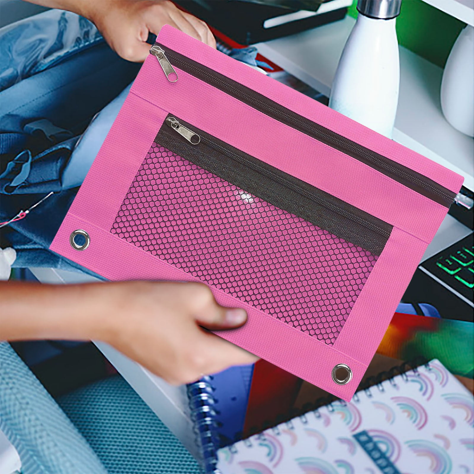 LSLJS Pencil Case, Pencil Pouch for Teen, Transparent Marker Pen ...