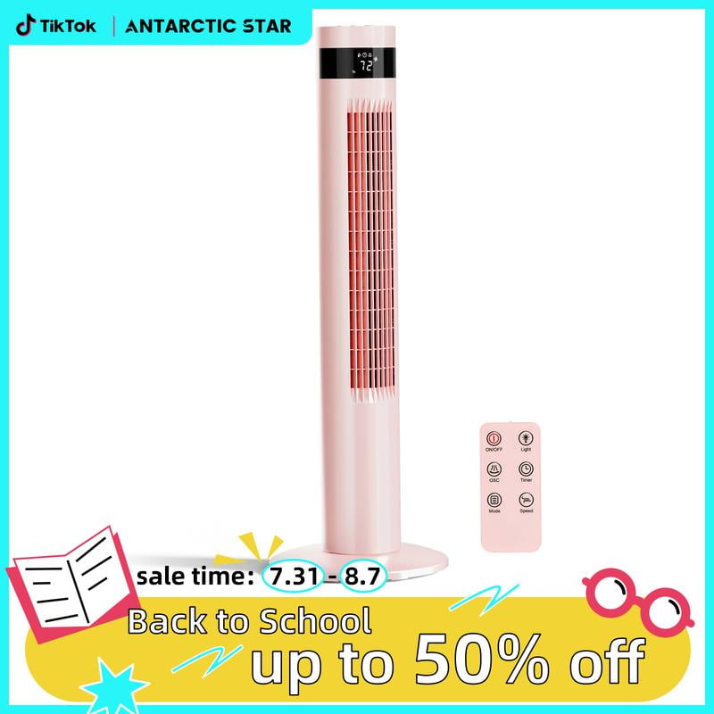 Back to School White Plastic 36 Inch Tower Fan - Portable Electric ...