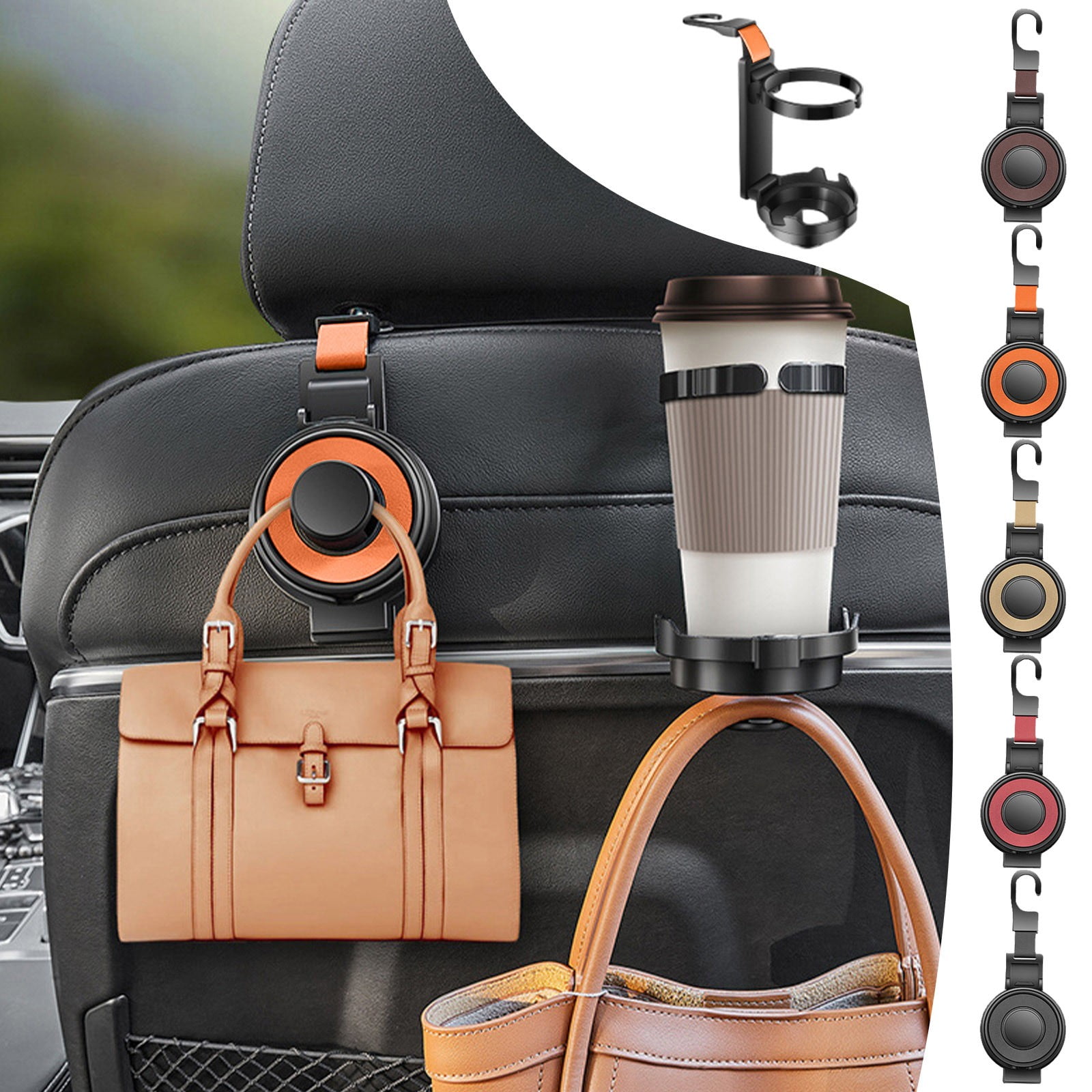 mtvxesu Cube Storage Shelf, Car Mounted Multifunctional Hook Cup ...