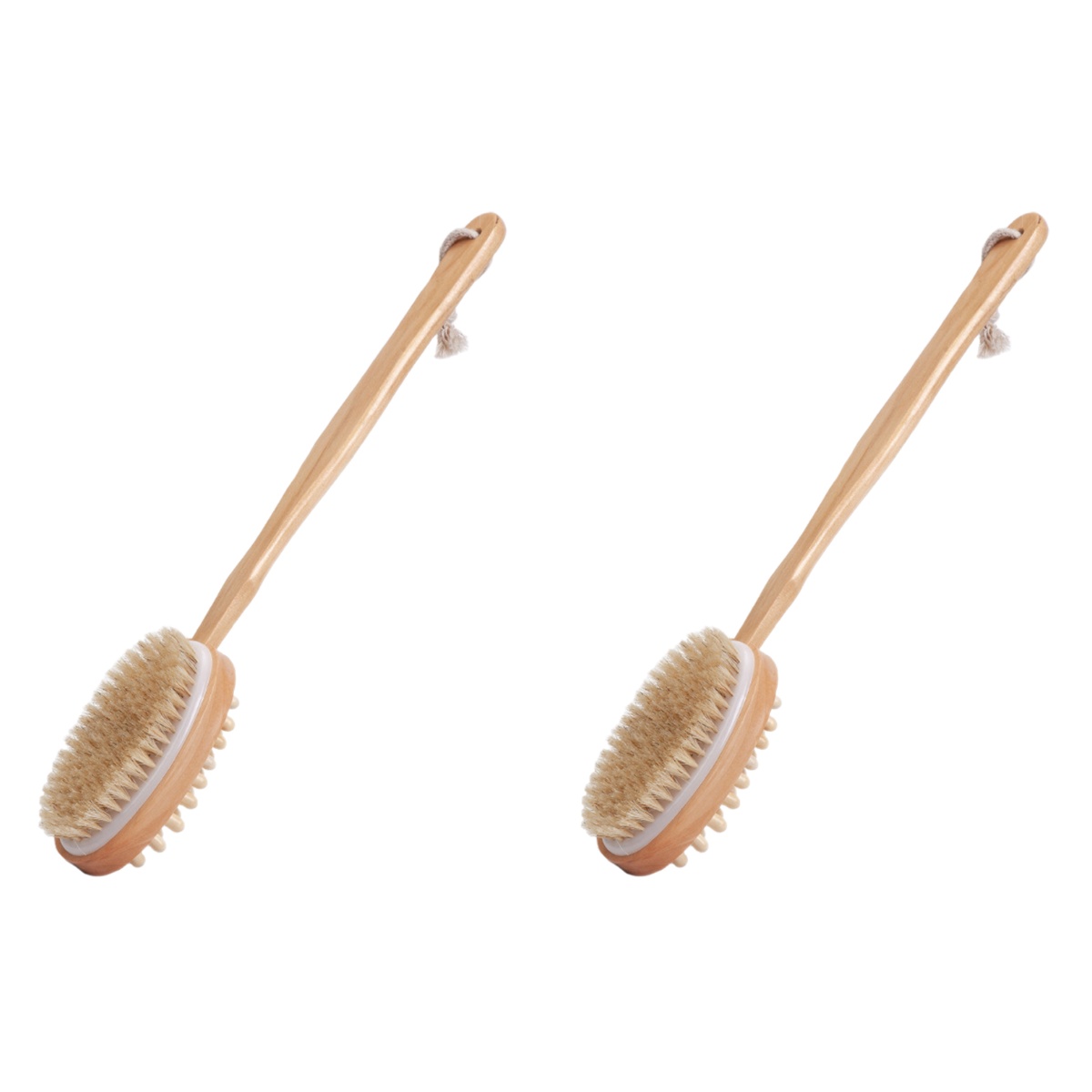 Back Scraper Rub Wooden Long-handled Shower Brush Scrubber Lotion for ...