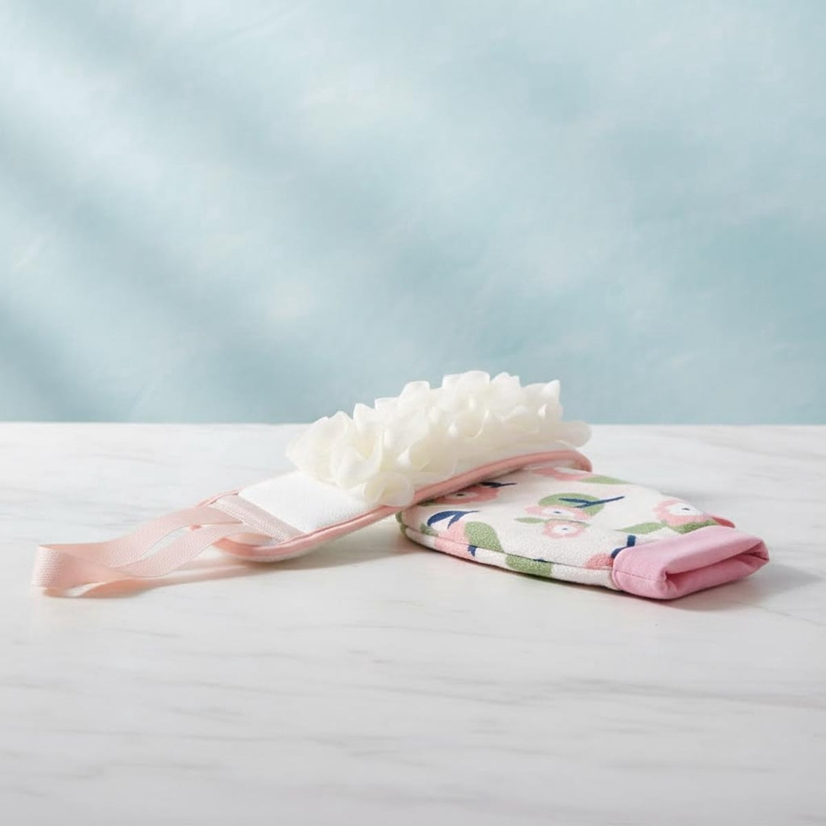 Back Scrubber Bathing Tool Set, Double Sided Exfoliating Washcloth ...